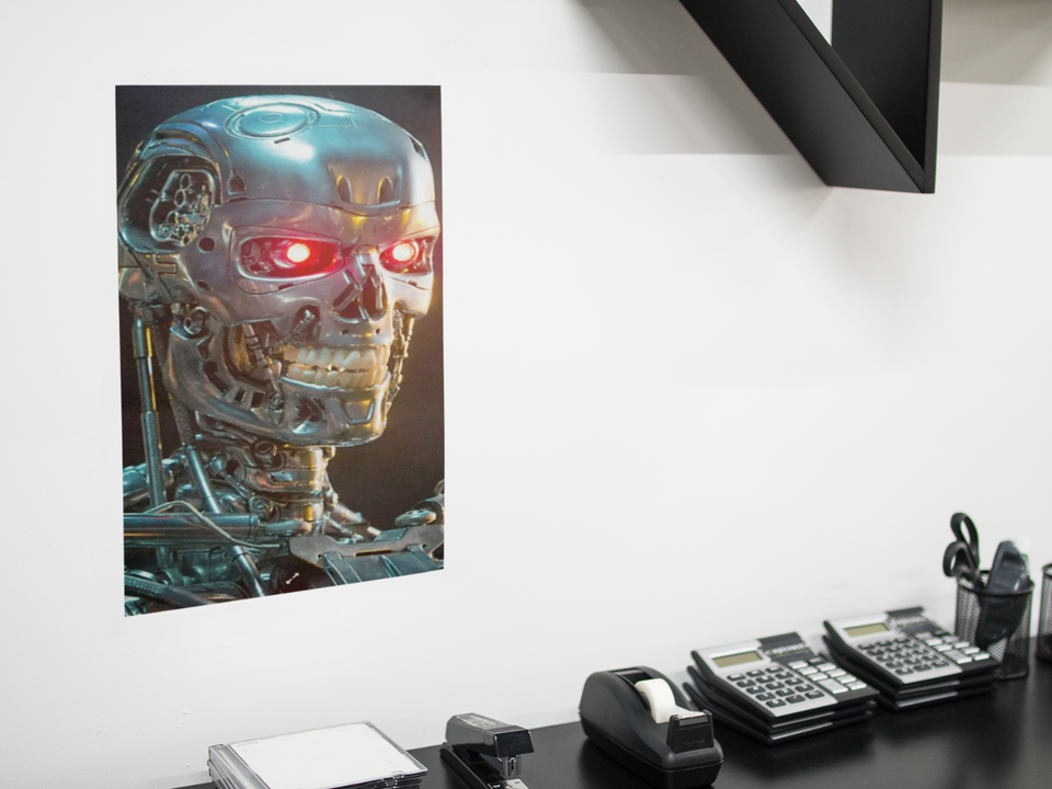 Terminator Wall Vinyl Decal Graphic (Removable Adhesive Backing) | eBay