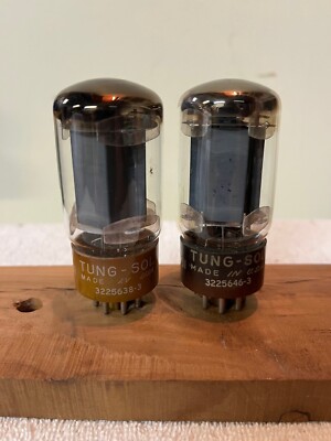 Tung-Sol 5881 1956 vacuum tubes matched & guaranteed real world voltage ...