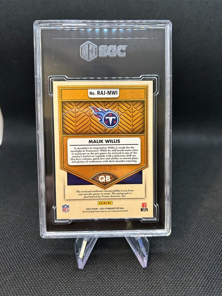 2022 Panini Gold Standard Malik Willis Rookie Jersey Auto /149 Titans ...