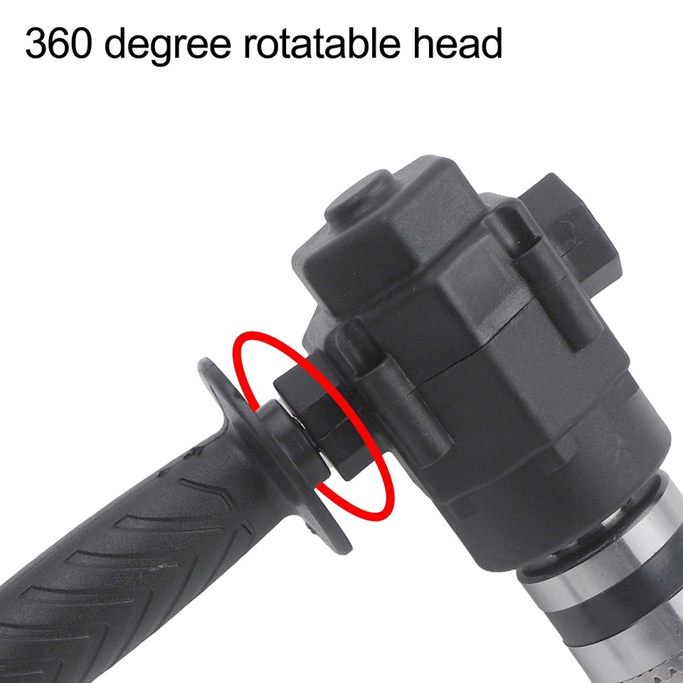 Right Angle Bend Adapter with Handle for Enhanced Stability in Drilling ...