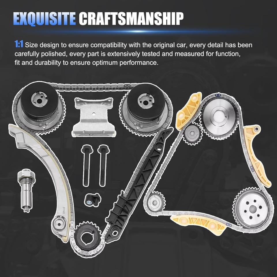 For 09-17 GM 2.4L Ecotec Timing Chain Kit VCT Selenoid Actuator Oil ...