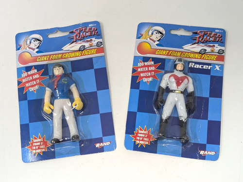 2008 Speed Racer & Racer X - Giant Foam Growing Figure by Rand Lot of 2 ...