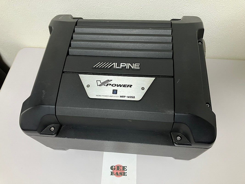 Alpine MRP M350 Mono Amplifier V-power 350w 1 Channel Subwoofer Amp ...