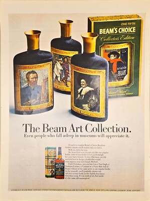 BEAMS CHOICE - Jim Beam - Art Collection - 1966 Vintage Print Ad | eBay