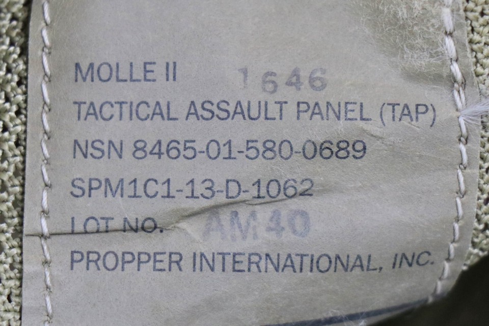 US Army OCP Multicam Molle II Tactical Assault Panel TAP Chest Rig ...