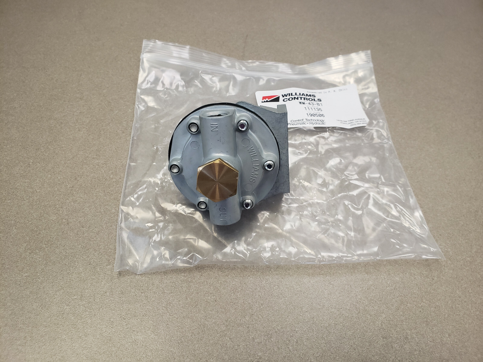 111135 / WM-43-B1, NON-RELIEVING PRESSURE REGULATOR , NSN 4820-01-332 ...