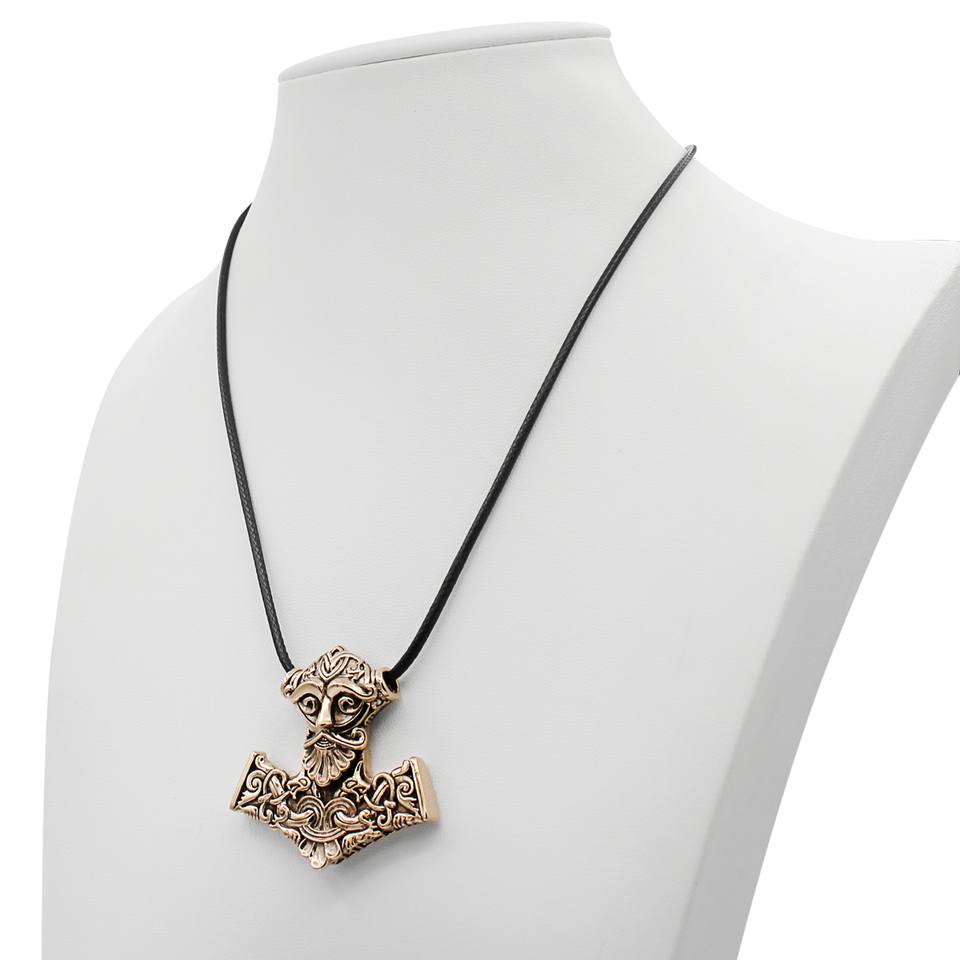 Bronze Thors Hammer Mjolnir Pendant Dryad Design | Asatru Norse Viking ...