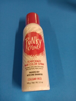 Punky Colour Temporary Hair Color Wash Out Spray 3.5 oz Cougar Red New ...