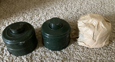 Vintage USSR Military NATO 60mm Gas Mask Filters Lot Of 3 | eBay