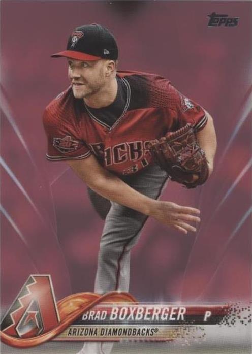 2018 Topps Update Series - Brad Boxberger #US16 Mother's Day Hot Pink ...