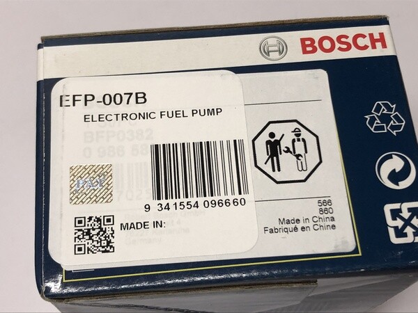 Genuine BOSCH Main Intank Fuel Pump 0986580979 universal EFP007 | eBay