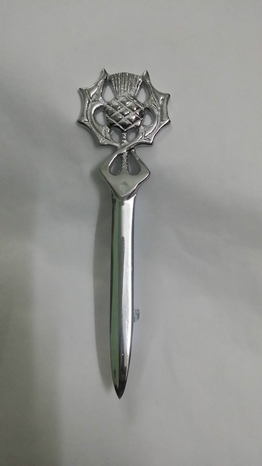 Scottish Kilt Pins Various Design Chrome Finish 4" Highland Pin ...