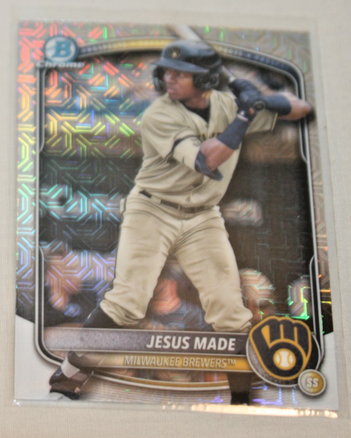 JESUS MADE 2025 BOWMAN CHROME MEGA MOJO #BCP-245 MILWAUKEE BREWERS | eBay