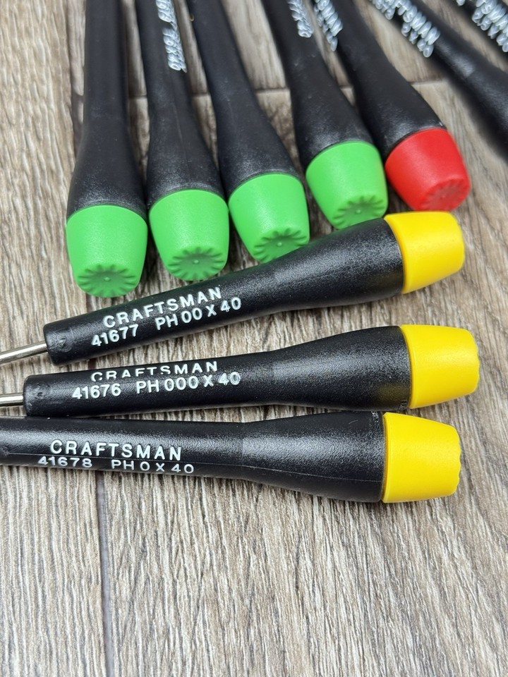 SEARS Craftsman Professional 12pc Micro-Tech Precision Screwdriver Set ...