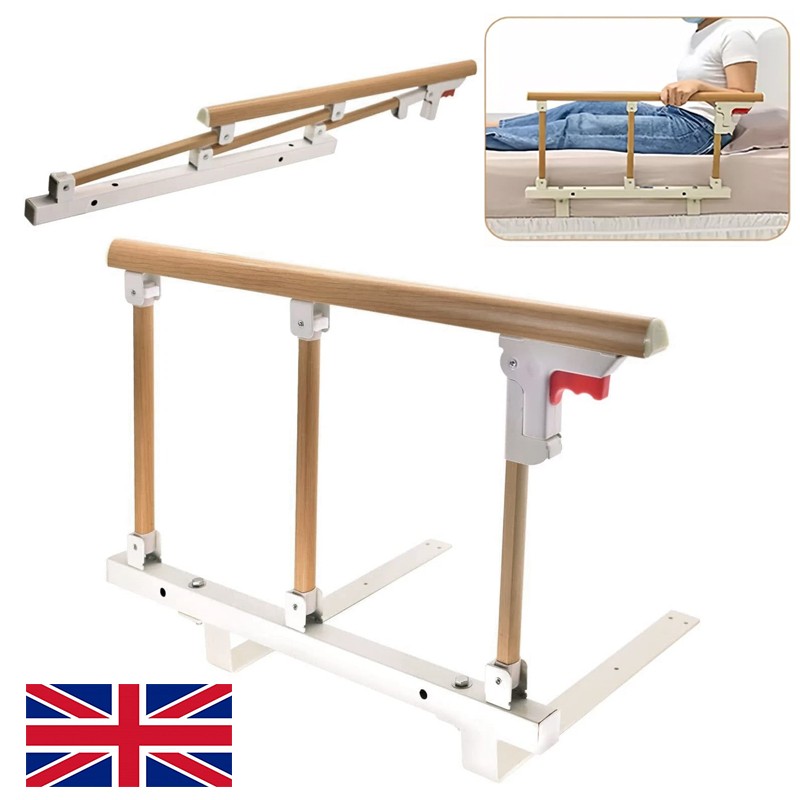 3 Section Bed Rail Safety Side Guard Assist Handle for Elderly Adults ...