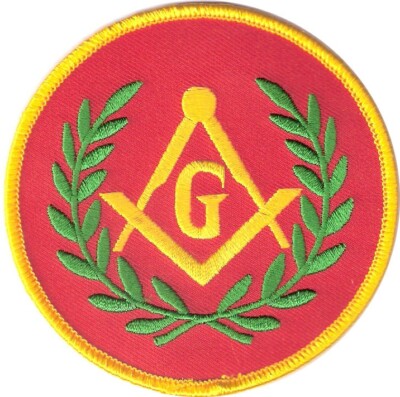 BRAND NEW G SQUARE (RED) MASONIC MASON BIKER IRON ON PATCH | eBay