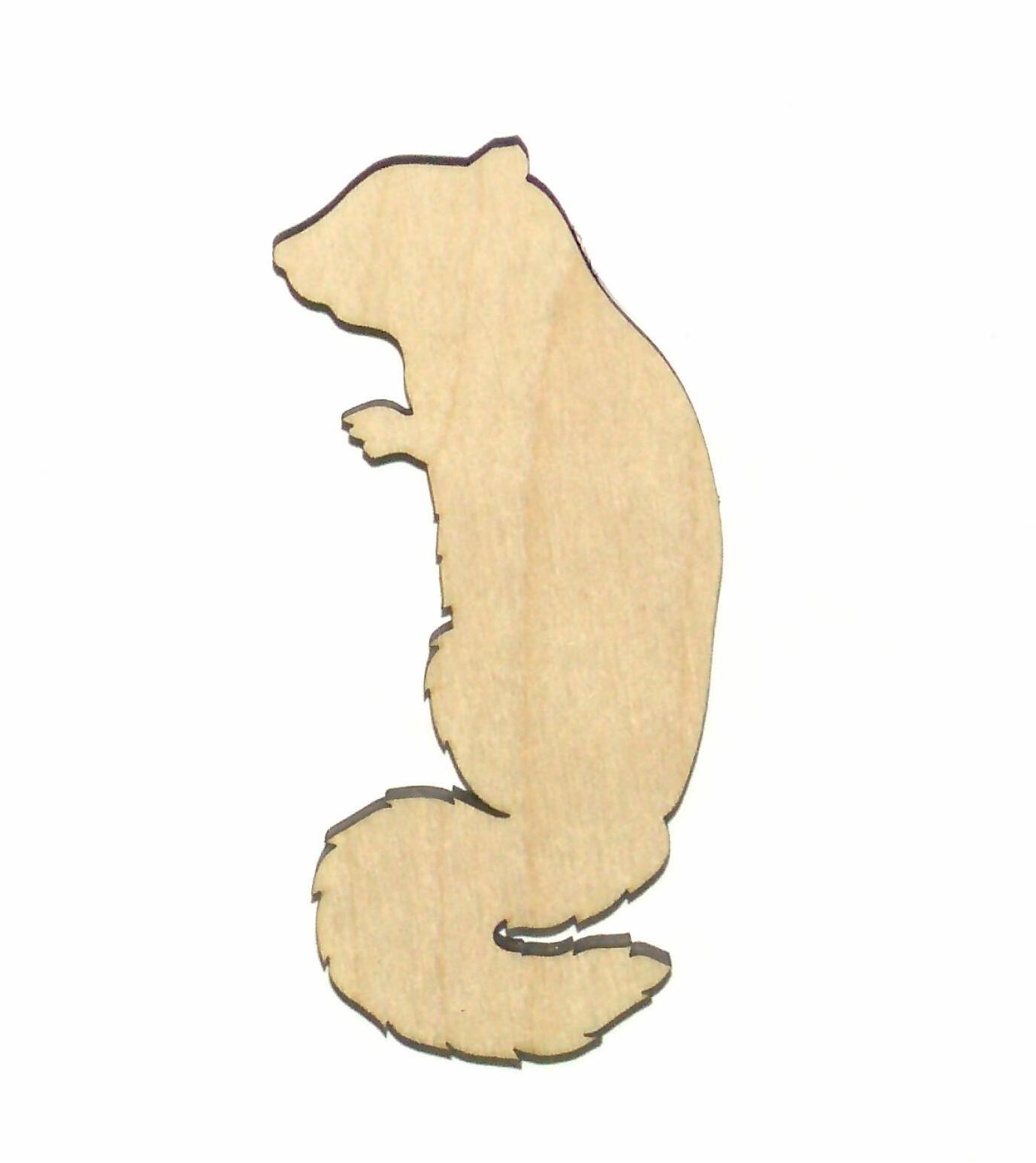 Chipmunk Unfinished Wood Shape Cut Out C11208 Laser Crafts Lindahl ...