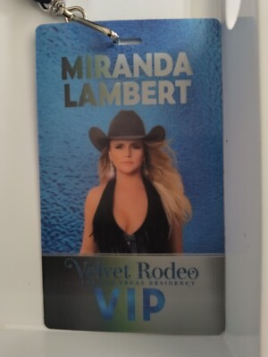 Miranda Lambert Velvet Rodeo The Las Vegas Residency VIP Lanyard | eBay