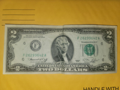 1976 2 Dollar Bill Bicentennial Year Misprinted Treasury Seal | eBay