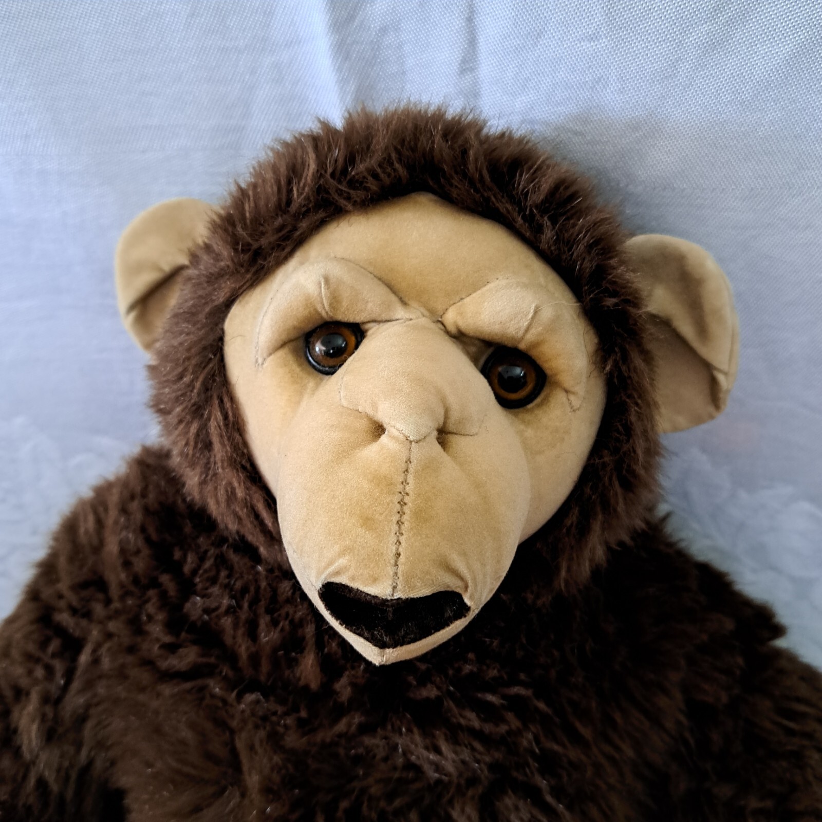 AVANTI Applause CHIMPANZEE Ape Monkey Plush 18" VTG JOCKLINE Korea 1989 ...