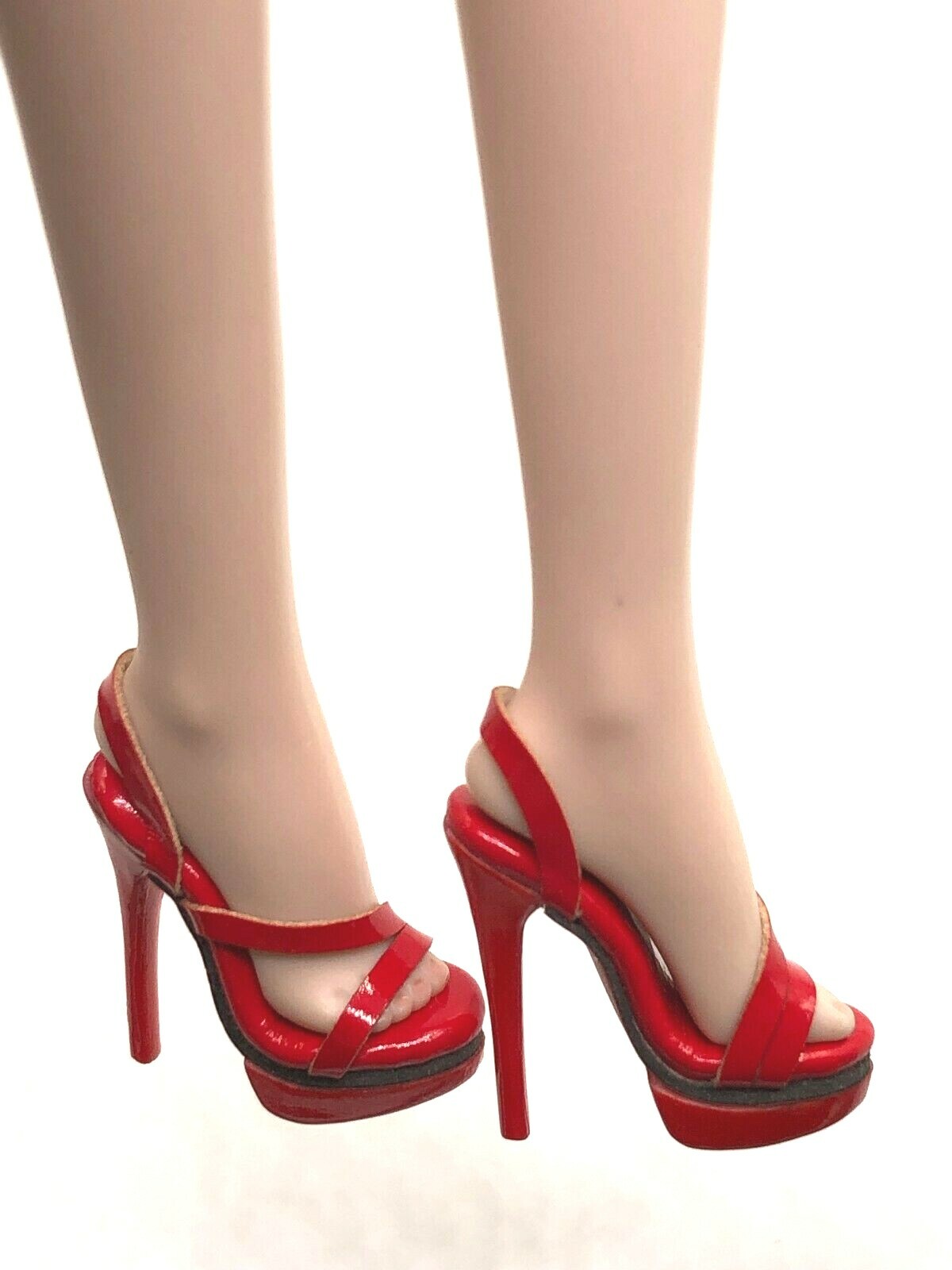 Sandals Shoes Heels Red 1:6 Doll Outfit for Fashion Royalty Integrity ...