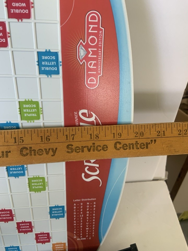 Scrabble Travel Case Diamond Anniversary Edition Game Board Word ...