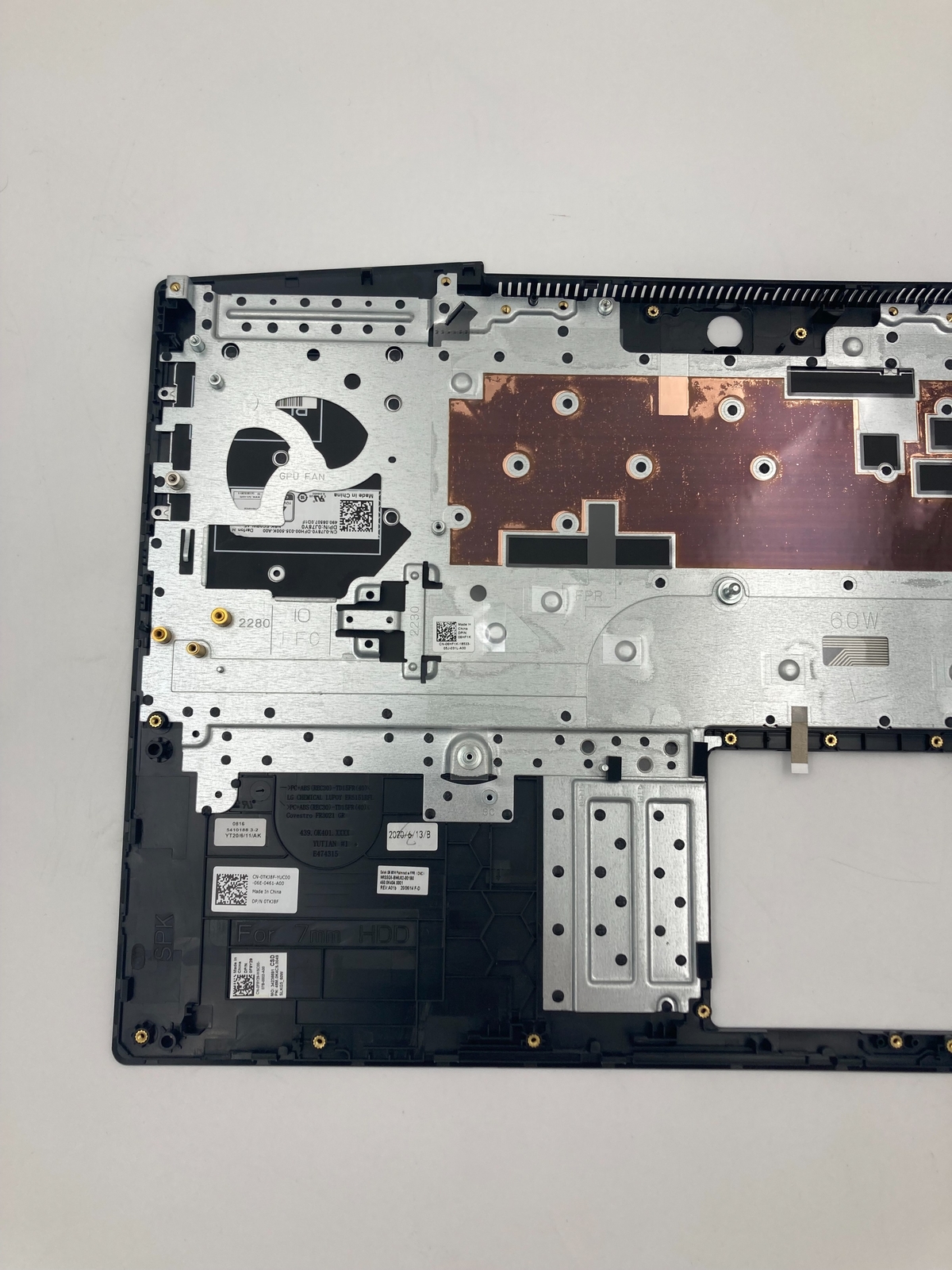 Dell G5 5500 SLOVENIAN Backlit Keyboard Palmrest Assembly TKJ8F 6HF1K ...