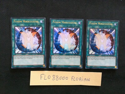 Yu-Gi-Oh! lot de 3 Fusion Miraculeuse (HEROS Elémentaire) : DUPO-FR055 ...