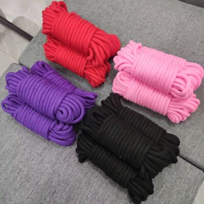 3pcs 10M Soft Bondage Ropes Shibari Slave for Couples 100% Cotton ...