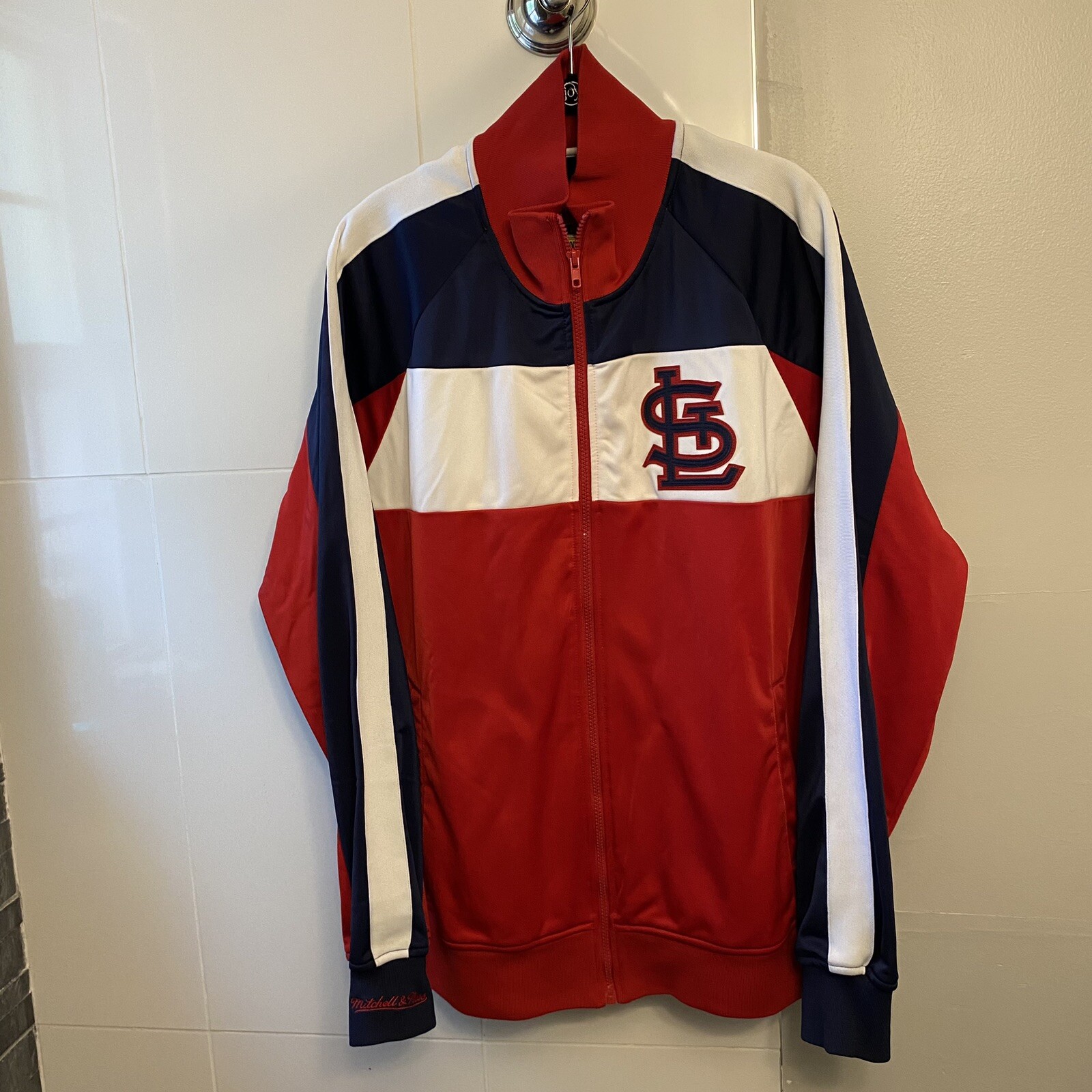 st louis cardinals mitchell and ness jacket cooperstown collection VERY ...