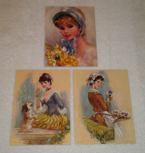 Lot of 3 Vintage Strevens Litho Prints 5 x 7 | eBay