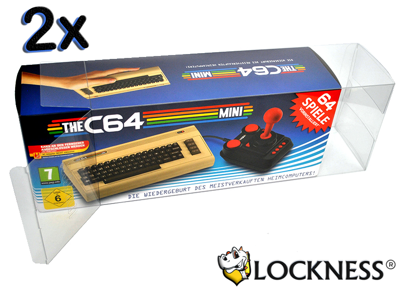 2x PET Box Schutzhülle/ Protector/ Case für TheC64 Mini/ Commodore C64 ...