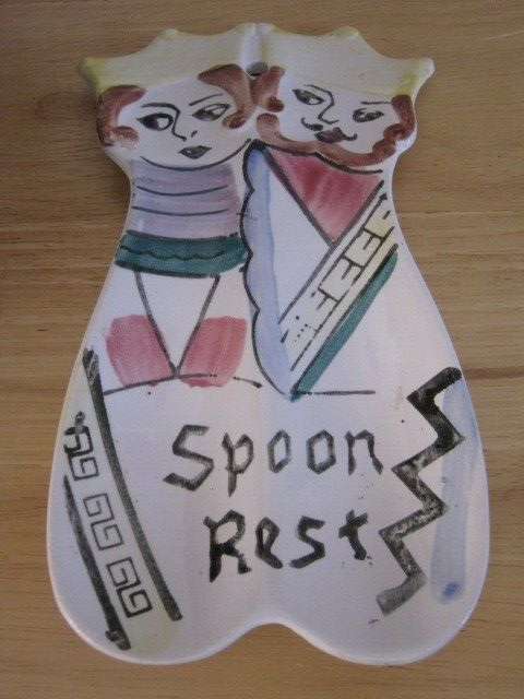 Vintage Kitchen Double Spoon Rest King and Queen Numbered | eBay