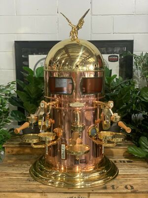 ELEKTRA BELLE EPOQUE 3 GROUP BRAND NEW GOLD AND BRONZE ESPRESSO COFFEE ...