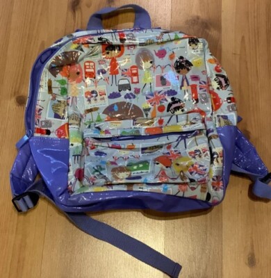 Paperchase Backpack England British-themed Travel Backpack Light Blue ...