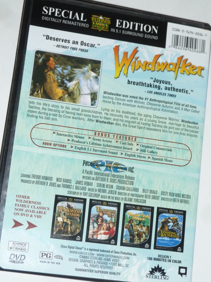 Windwalker DVD 1981 western movie Cheyenne warrior Trevor Howard Nick ...