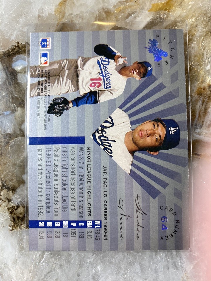 PRISM FOIL ** 1995 Leaf Limited #64 Hideo Nomo RC ROOKIE Baseball Card ...