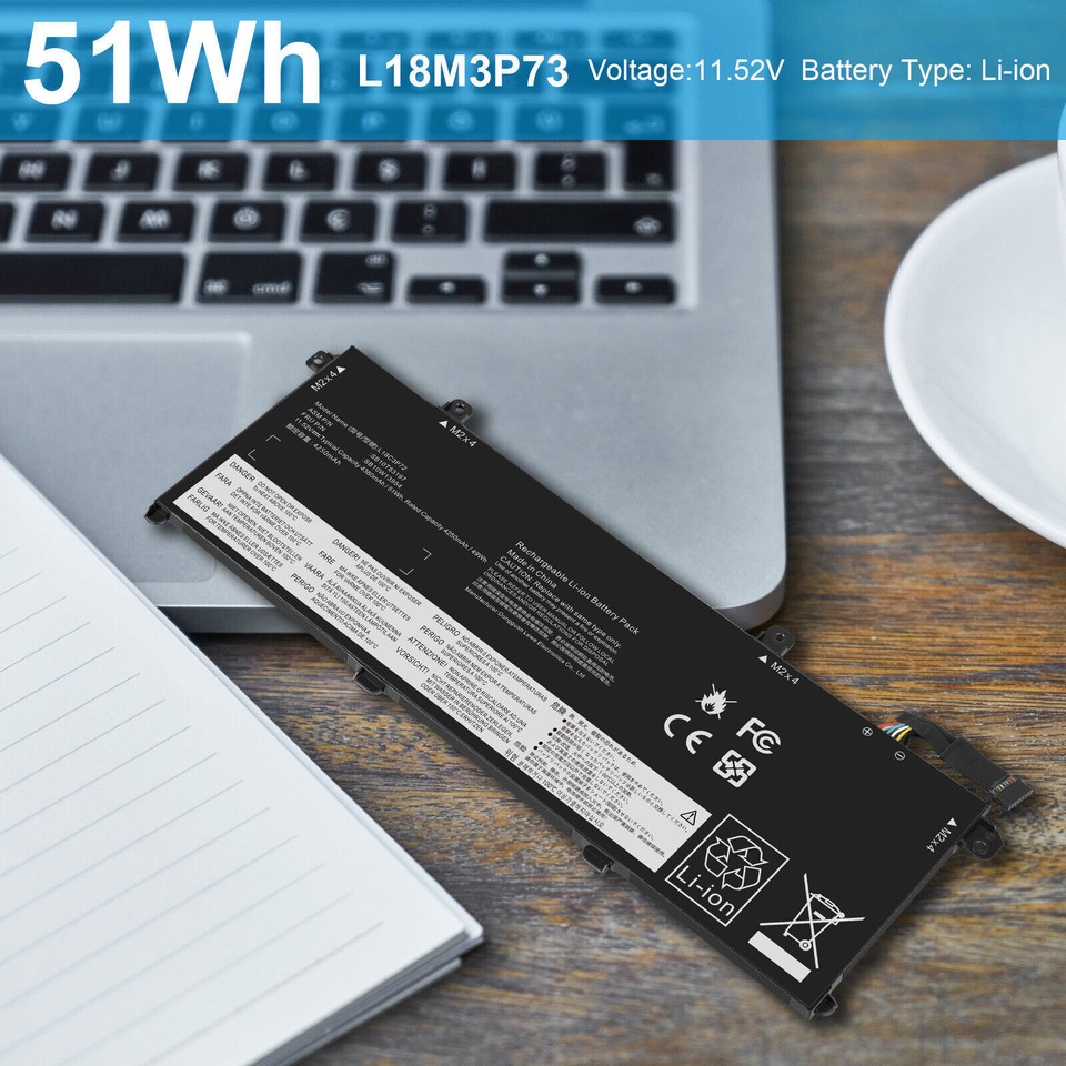L18M3P73 Battery For Lenovo ThinkPad T490 T495 P14s T14 Gen 1st 2nd ...