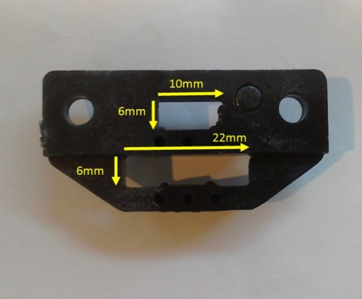 Wide Polyplastic Window Catch Plate Black Plastic Caravan Motorhome ...