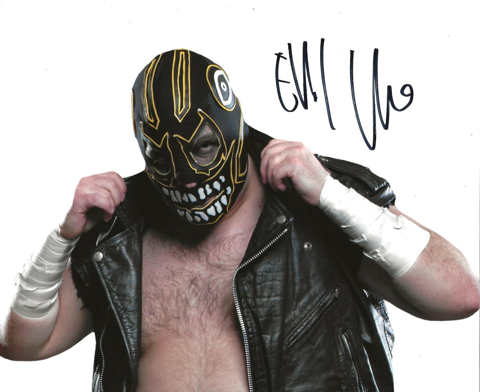 AEW EVIL UNO Autographed Color 8x10 Photo- Wrestling WWE/AEW w/COA | eBay