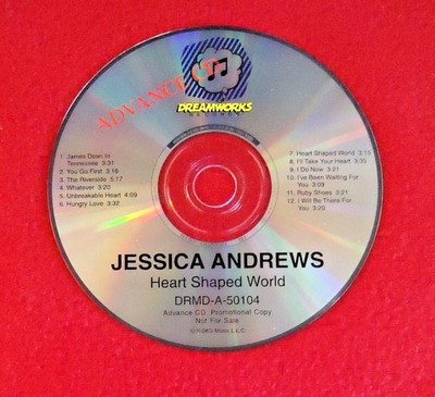 Jessica Andrews Heart Shaped World RARE Advance Promo Copy DREAMWORKS ...