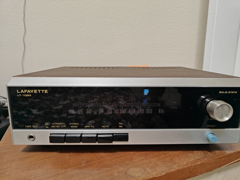 Vintage 1972 Lafayette LT-725A Solid State AM/FM Stereo Tuner Brown ...