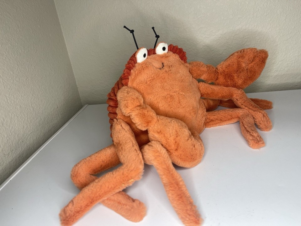 Jellycat London Crispin Crab Orange Stuffed Animal Plush Toy Soft ...