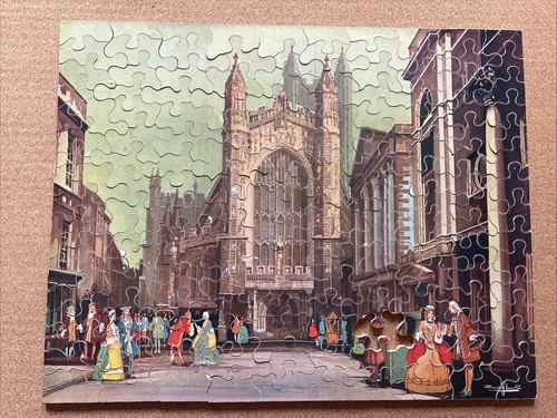 GWR 1930s Vintage Wooden Jigsaw Puzzle Bath Beau Nash (1 piece missing ...