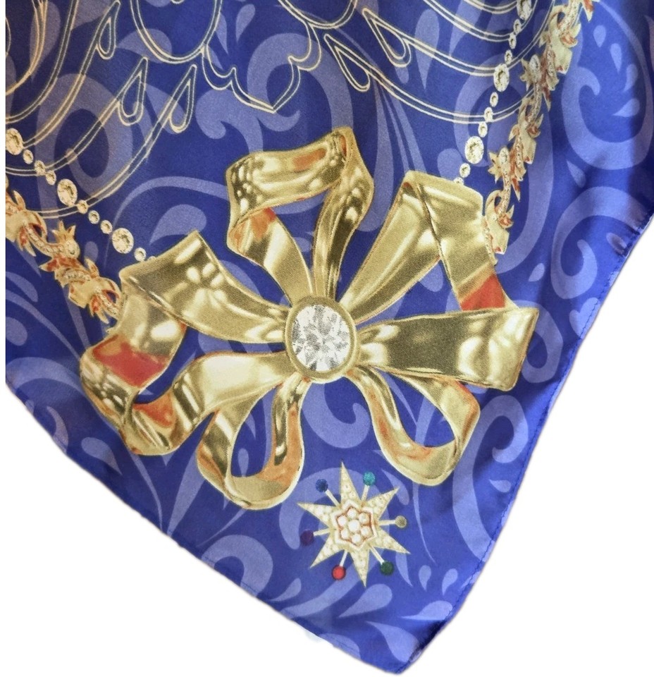 Vtg DAR Memorial Contential Hall Medallion Large Scarf Shawl Red Blue ...