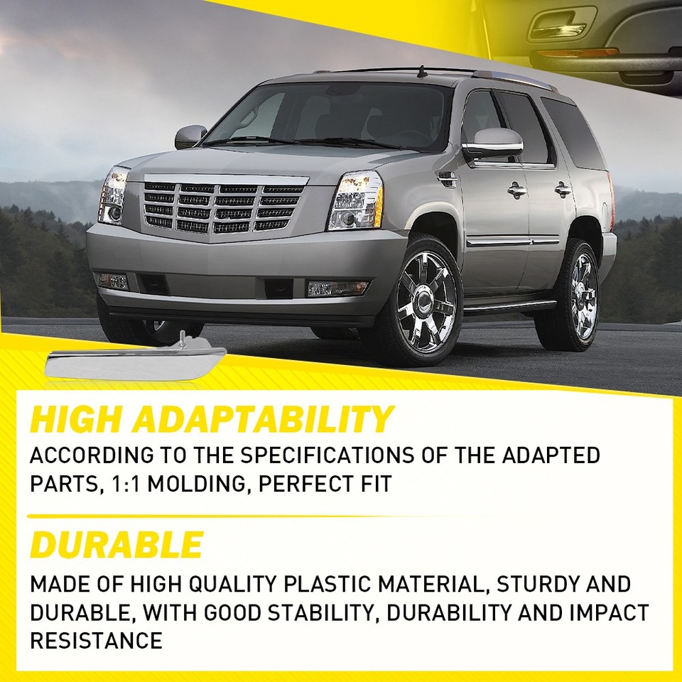 Chrome Inside Door Handles For 2007-2014 Cadillac Escalade ESV EXT 4 ...