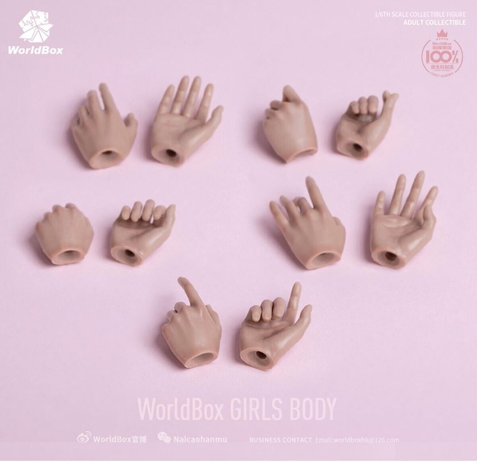 1/6 female body Worldbox AT201 Light Tan / Tan Durable 12" Figure hot ...