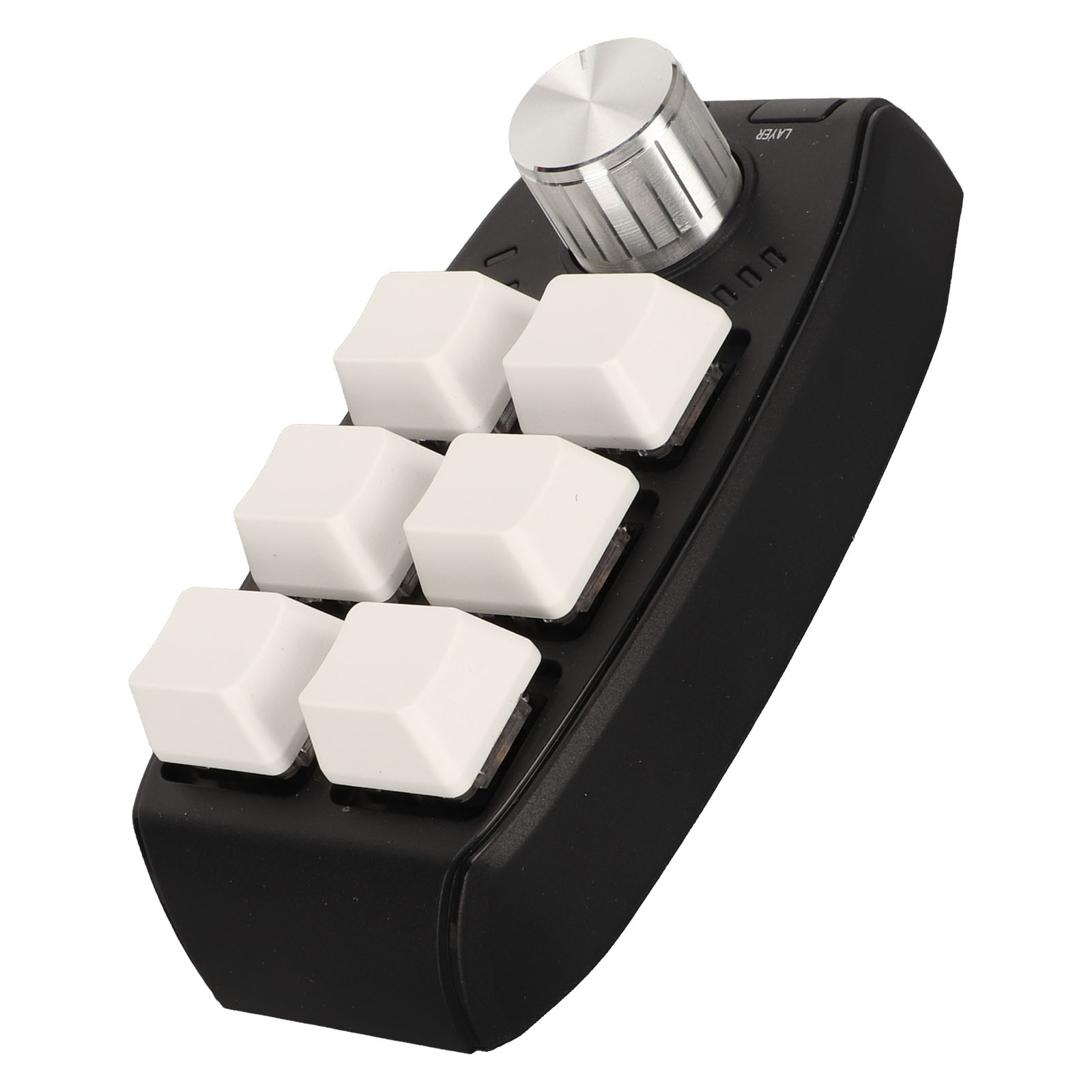 (White)Mini Keyboard One-Hand Keyboard 6 Keys General Dual-Mode ...