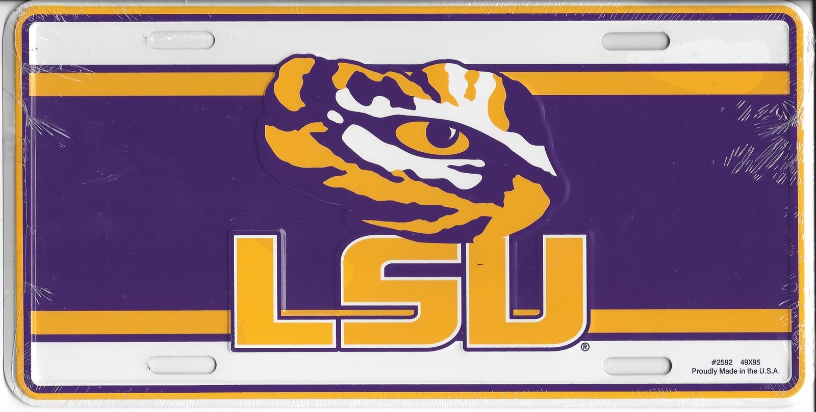 LSU Eye Of The Tiger Metal License Plate | eBay