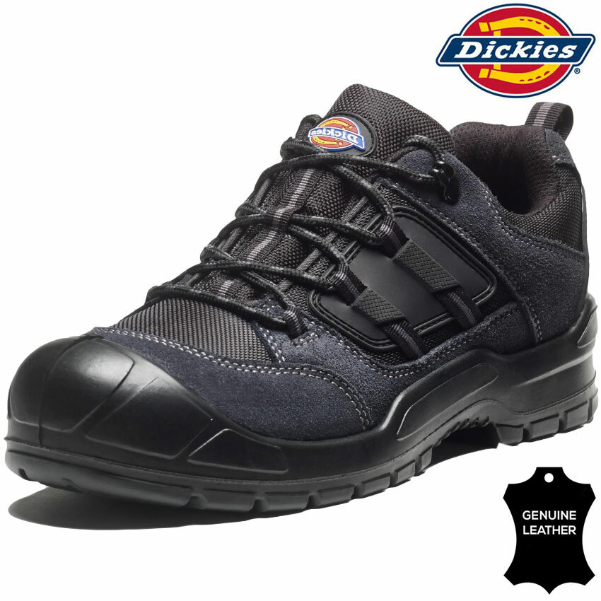 Mens DICKIES Safety Boots Ladies Leather Steel Toe Cap Work Shoes ...